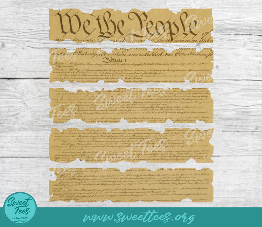 Constitution Sublimation or Waterslide SVG PNG EPS DXF - So Fontsy