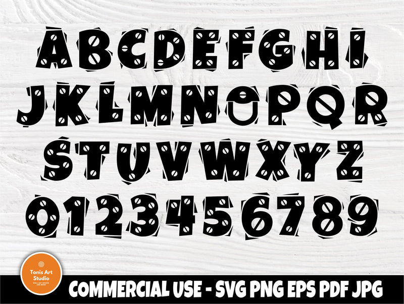 Construction Font SVG | Svg Cut Files | Construction Alphabet ...