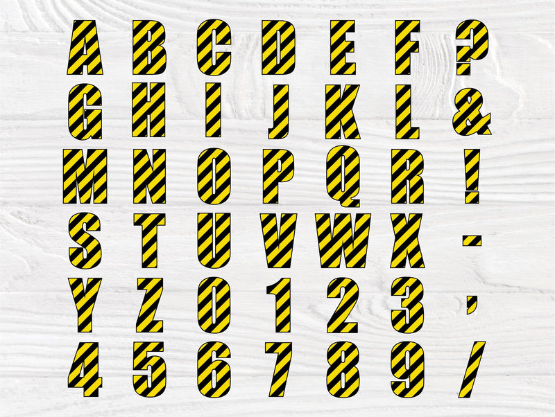 Construction font SVG | Under construction svg | Construction alphabet ...