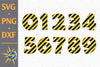 Construction Numbers SVG, PNG, DXF Digital Files Include - So Fontsy