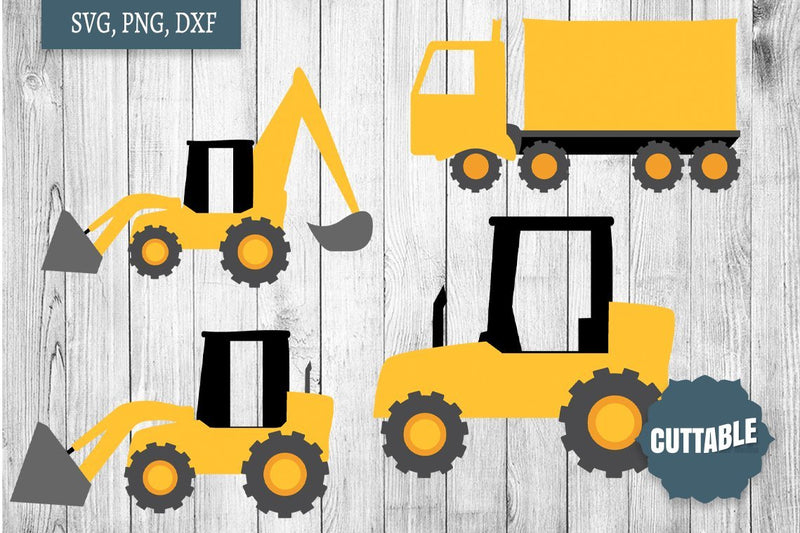 Construction SVG, Construction vehicle print and cut, Construction SVG ...