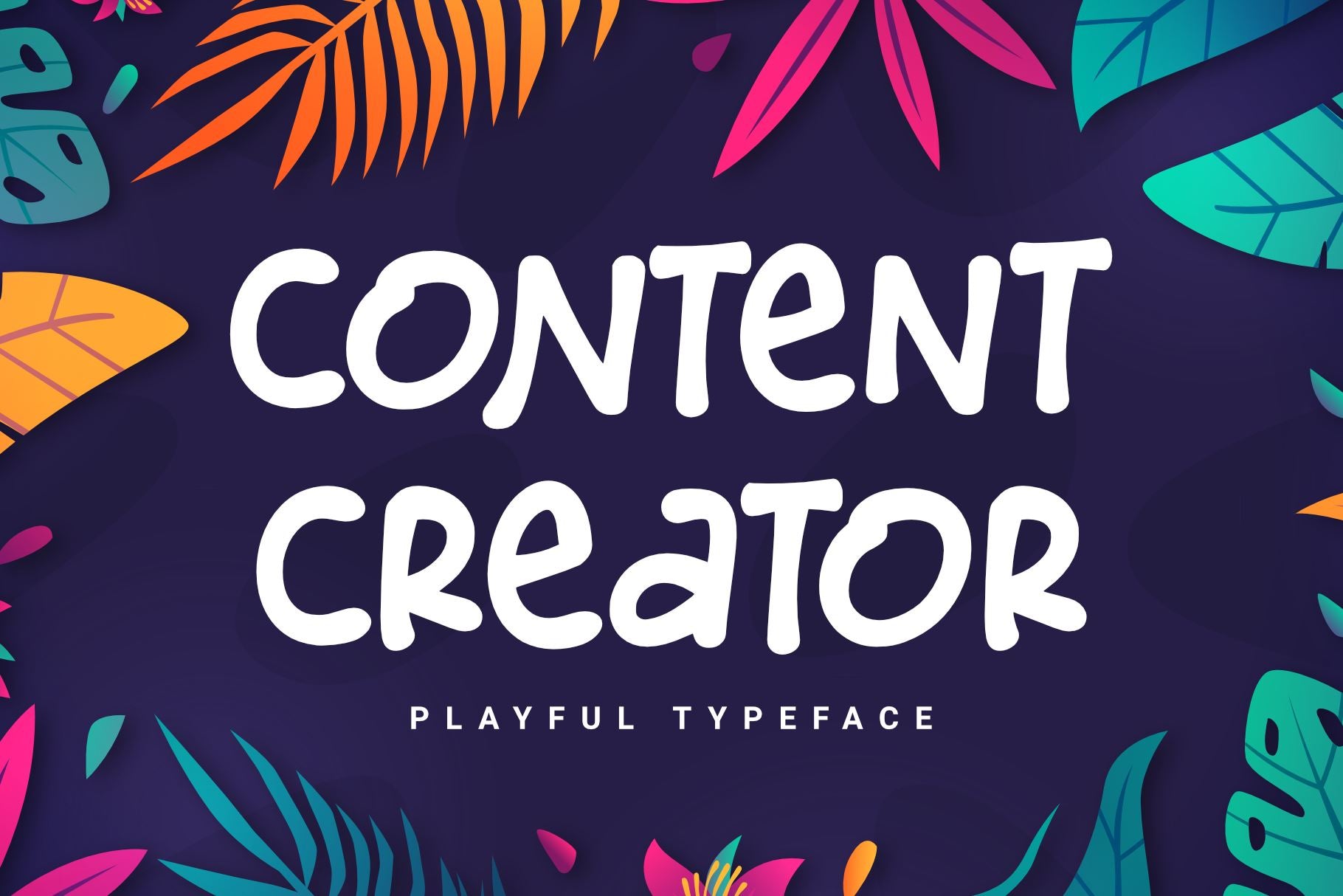 Content Creator - Playful Typeface - So Fontsy