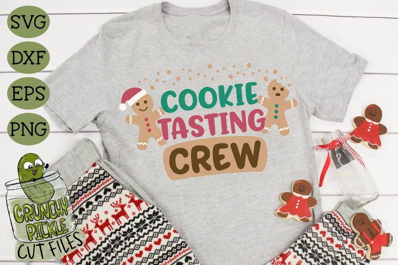Cookie Tasting Crew Christmas SVG File - So Fontsy