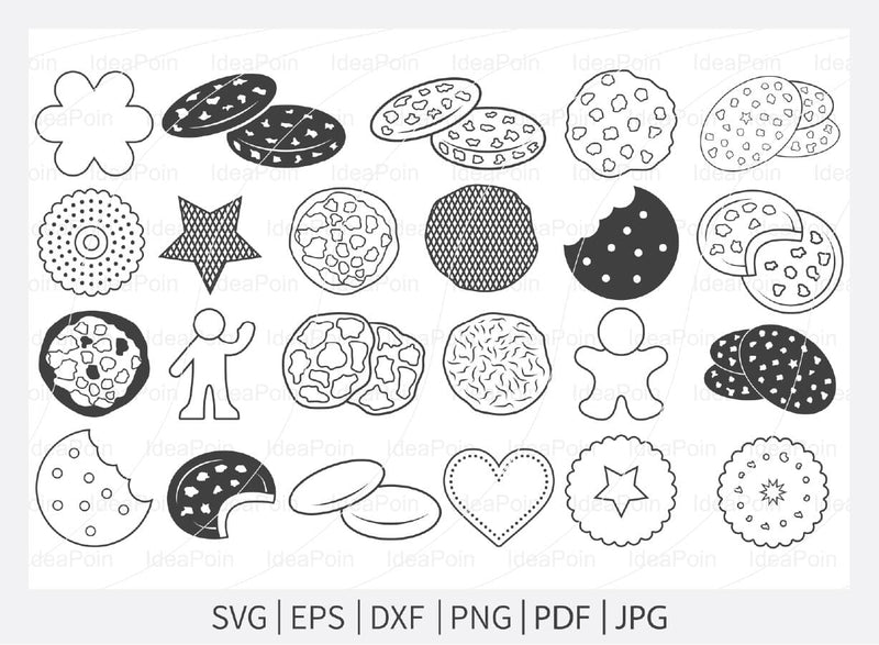 Cookies Svg, Tasty bakery Svg, Baking Svg, Christmas cookie Svg ...