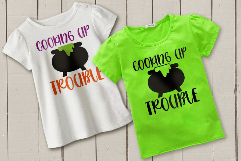 Cooking Up Trouble Halloween SVG - So Fontsy