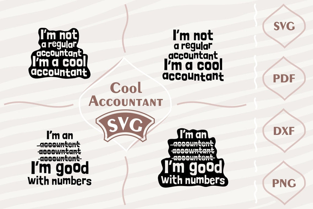 Cool Accountant - SVG bundle - So Fontsy