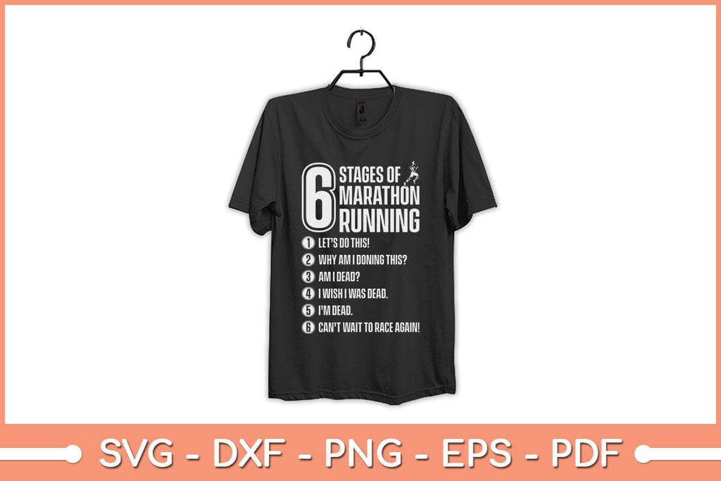 Cool Marathon Art Men Women Marathoner Running Svg Cutting File - So Fontsy