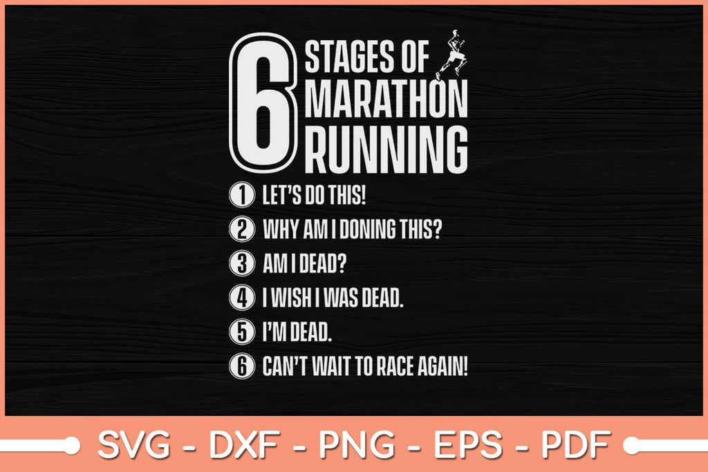 Cool Marathon Art Men Women Marathoner Running Svg Cutting File - So Fontsy