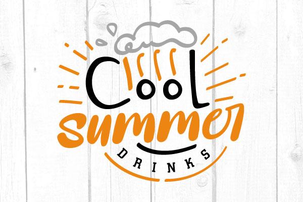 Cool Summer Drinks Svg - So Fontsy
