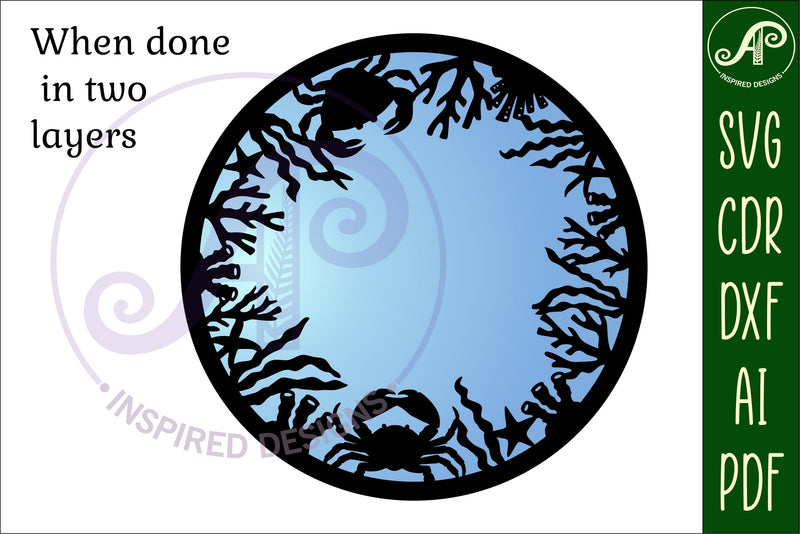 Coral wall art sign, SVG file. vector file - So Fontsy