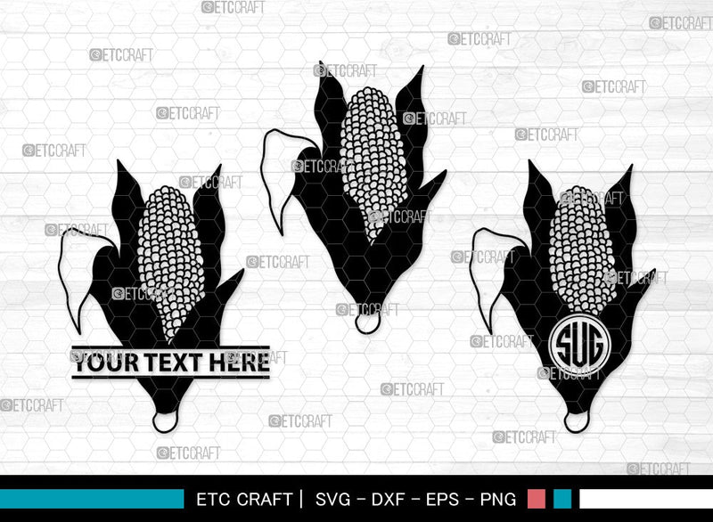 Corn Monogram SVG | Maize Svg |Cob Svg | Fruit Svg | Farm Svg ...