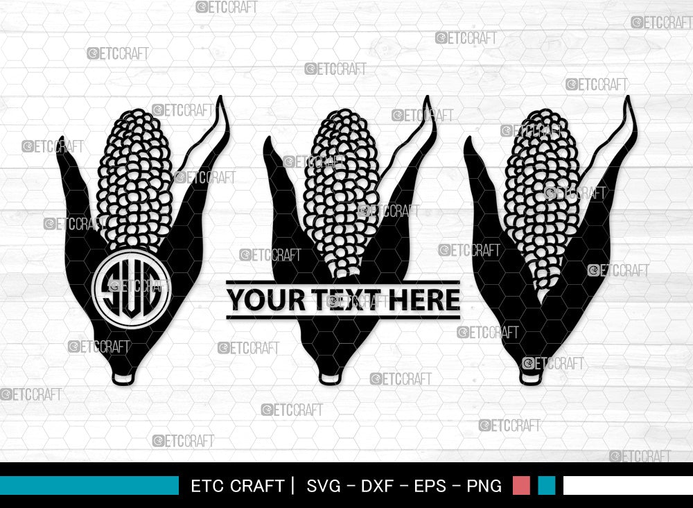 Corn Monogram SVG | Maize Svg |Cob Svg | Fruit Svg | Farm Svg ...