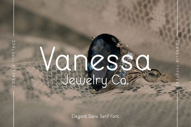 Cornelia - Elegant Sans Serif Font - So Fontsy