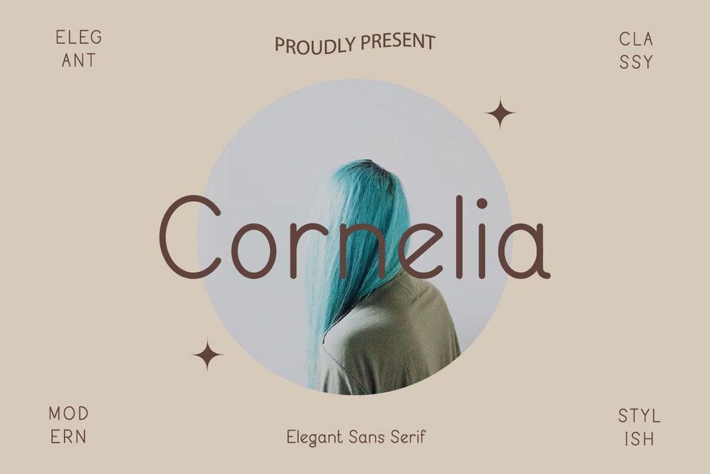 Cornelia - Elegant Sans Serif Font - So Fontsy