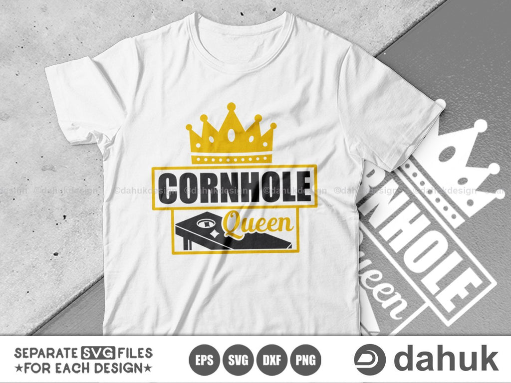 Cornhole Queen, Cornhole Quotes SVG, Cornhole Player Svg, Cornhole Game ...