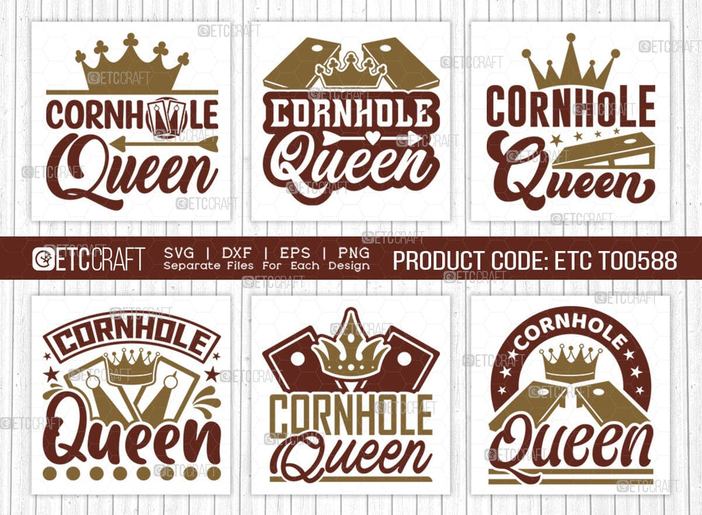 Cornhole Queen SVG Bundle, Cornhole Player Svg, Cornhole gam Svg, Corn ...