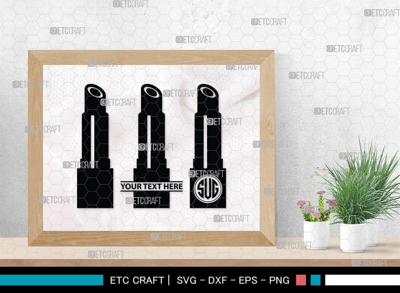 Cosmetics Bundle Monogram, Cosmetics Bundle Silhouette, Cosmetics Svg ...