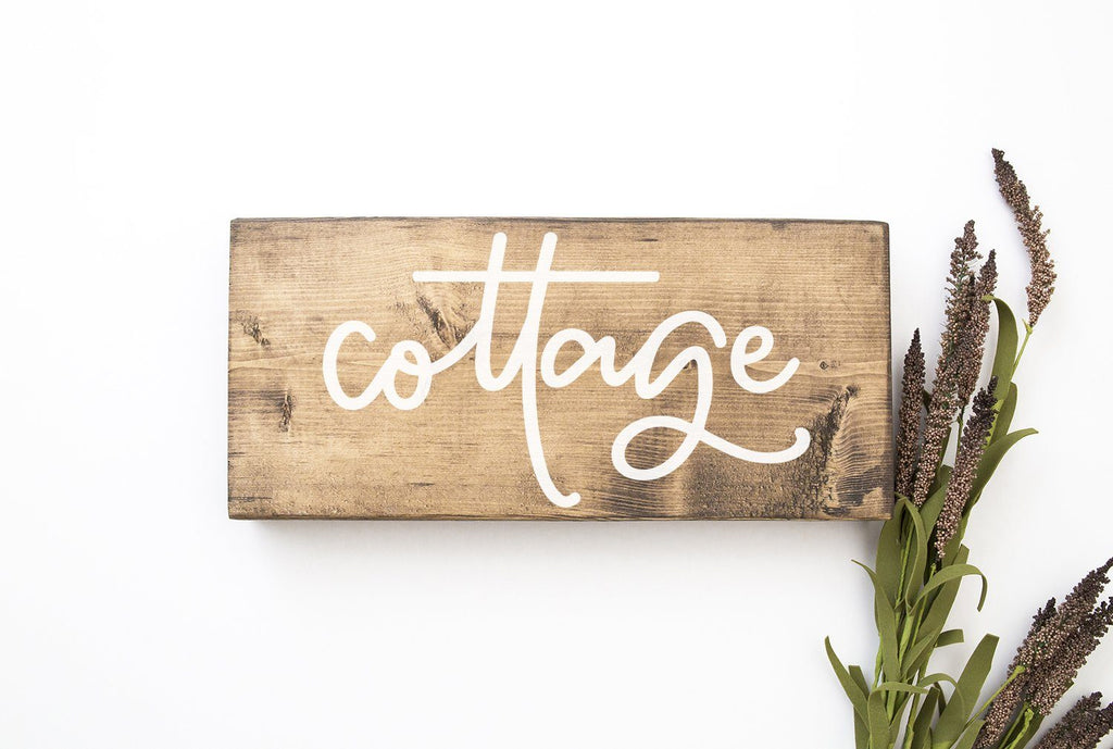 Cottage bundle Hand Lettered SVG Cut File Great for signage - So Fontsy