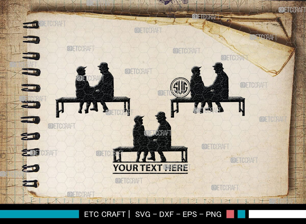 Couple On A Bench Silhouette, Couple On A Bench SVG, Bench Svg, Couple ...