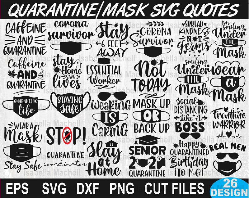 Covid 19 mask svg bundle, mask svg, face mask cricut, Covid t shirt svg ...