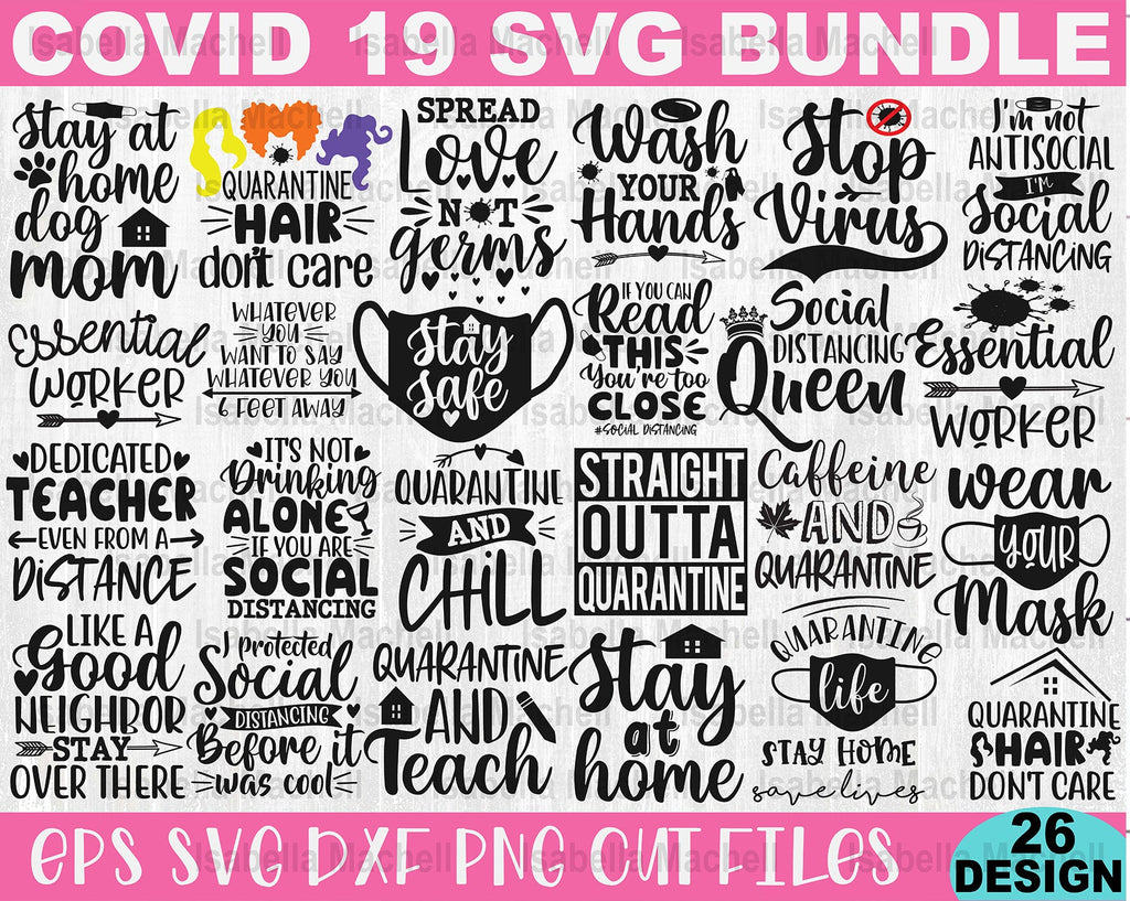 Covid 19 svg bundle, Covid t shirt svg, covid cricut, cut files, corona ...