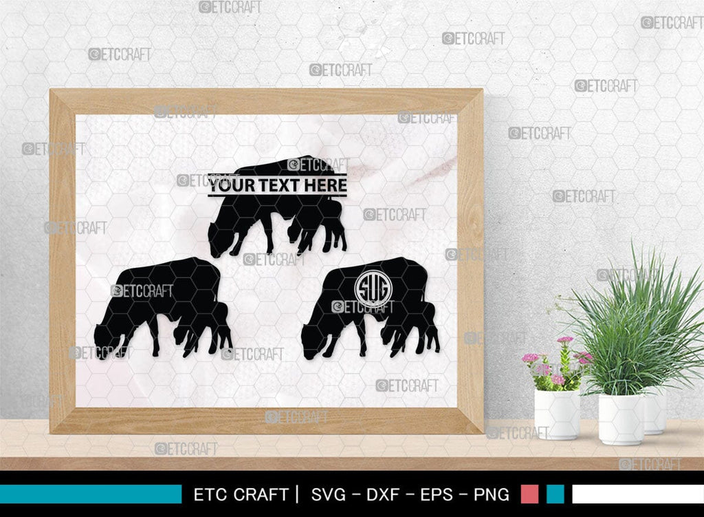 Cow Monogram, Cow Silhouette, Cow SVG, Ox Svg, Cattle Svg, Animal Svg ...