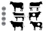 Cow Monogram| Farm Animals SVG Cut Files - So Fontsy