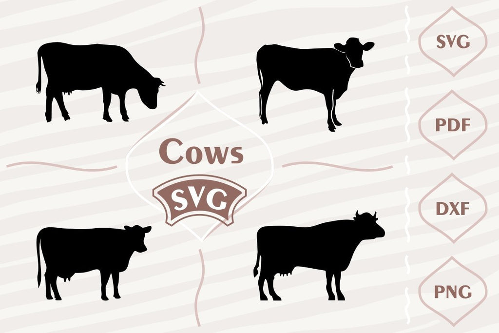 Cow - SVG bundle - So Fontsy