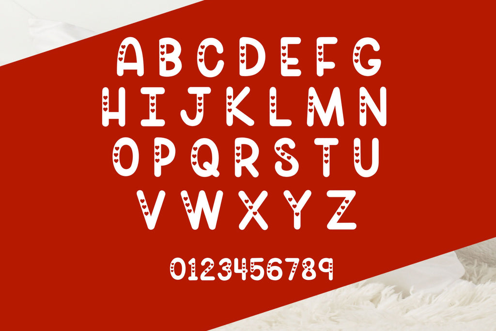 Cozy Hearts - A bolder version of my Cozy Caps font with and without h ...