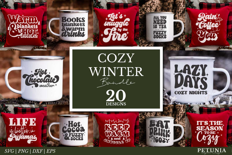 Cozy Winter SVG | Christmas SVG Bundle - So Fontsy