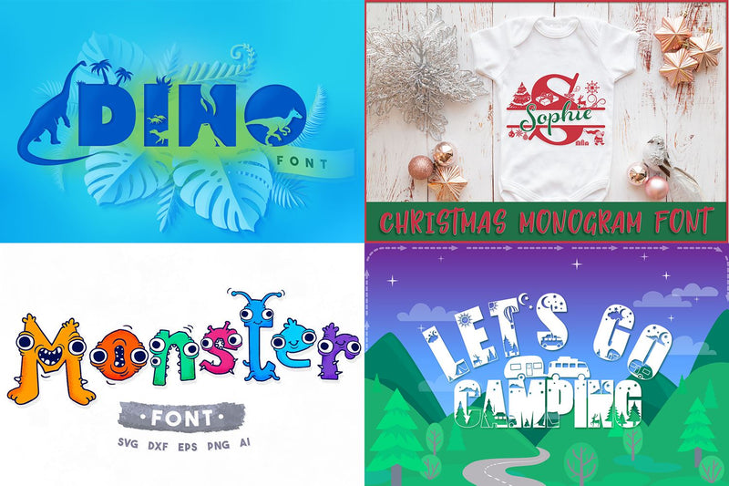 Craft Fonts Bundle with 57 Fonts - So Fontsy