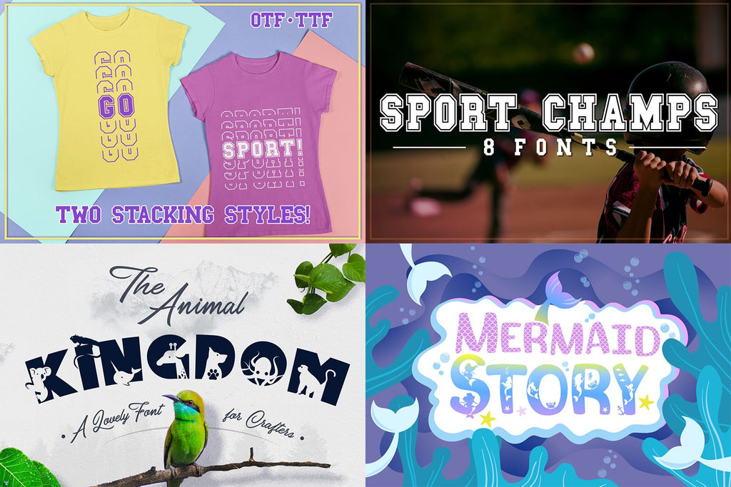 Craft Fonts Bundle with 57 Fonts - So Fontsy