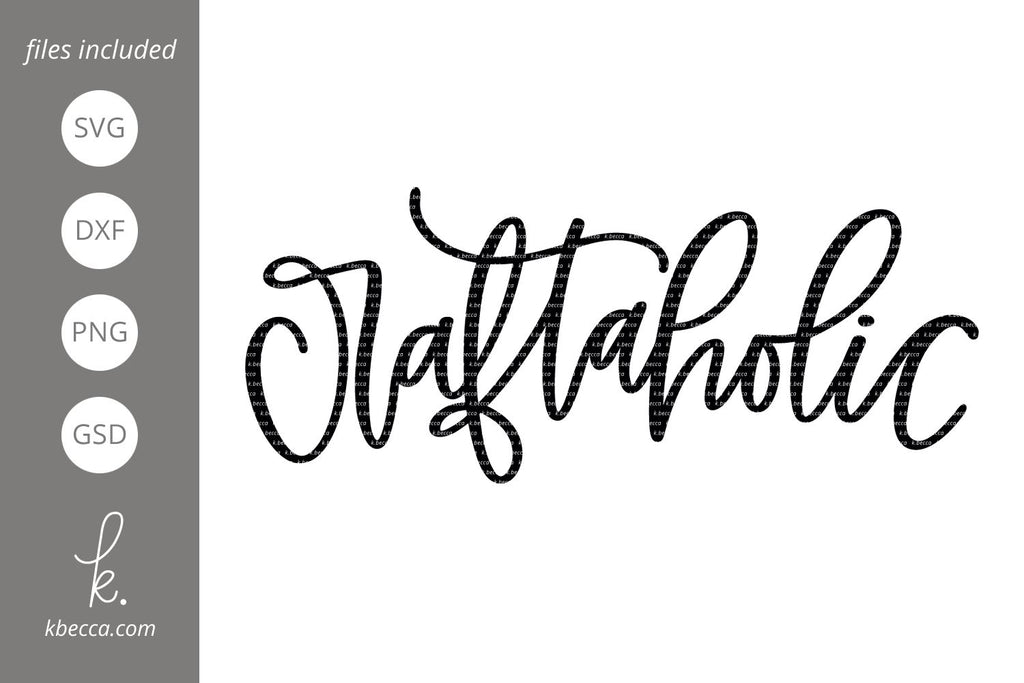Craftaholic Handwritten SVG - So Fontsy