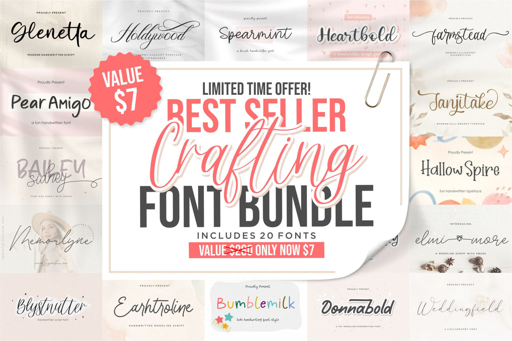 Crafting Fonts Bundle - So Fontsy