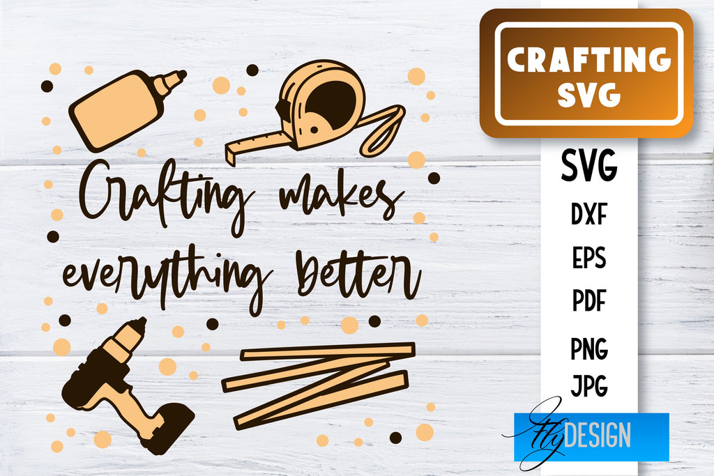 Crafting SVG | Crafting Design | Crafts SVG - So Fontsy