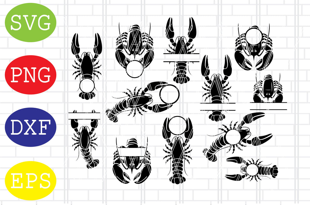 Crayfish Monogram Svg, Crawfish SVG Bundle, Crayfish svg, Crawfish Boil ...