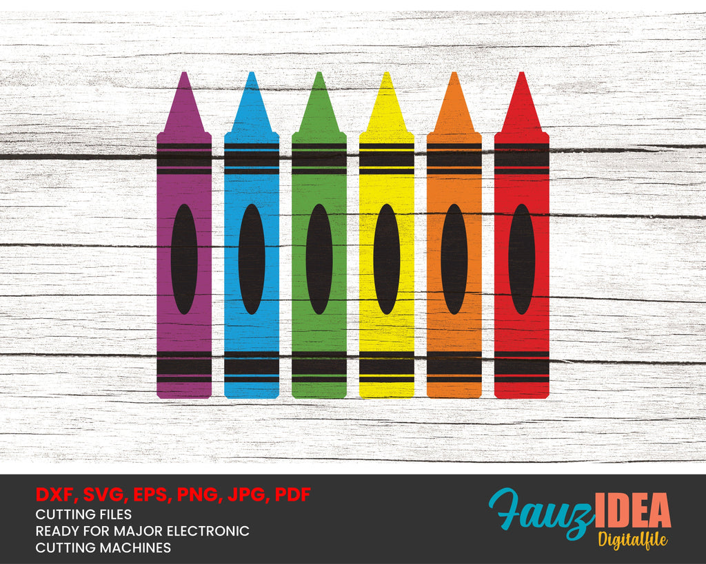 Crayon Split Monogram Svg, Teacher Crayon Svg, High Resolution Digital ...