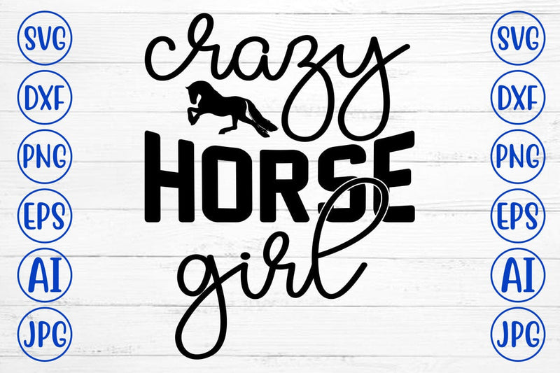 Crazy Horse Girl SVG Cut File - So Fontsy