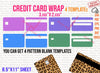 Credit Card Svg, Credit Card Wrap Template, Credit Card Label Template ...