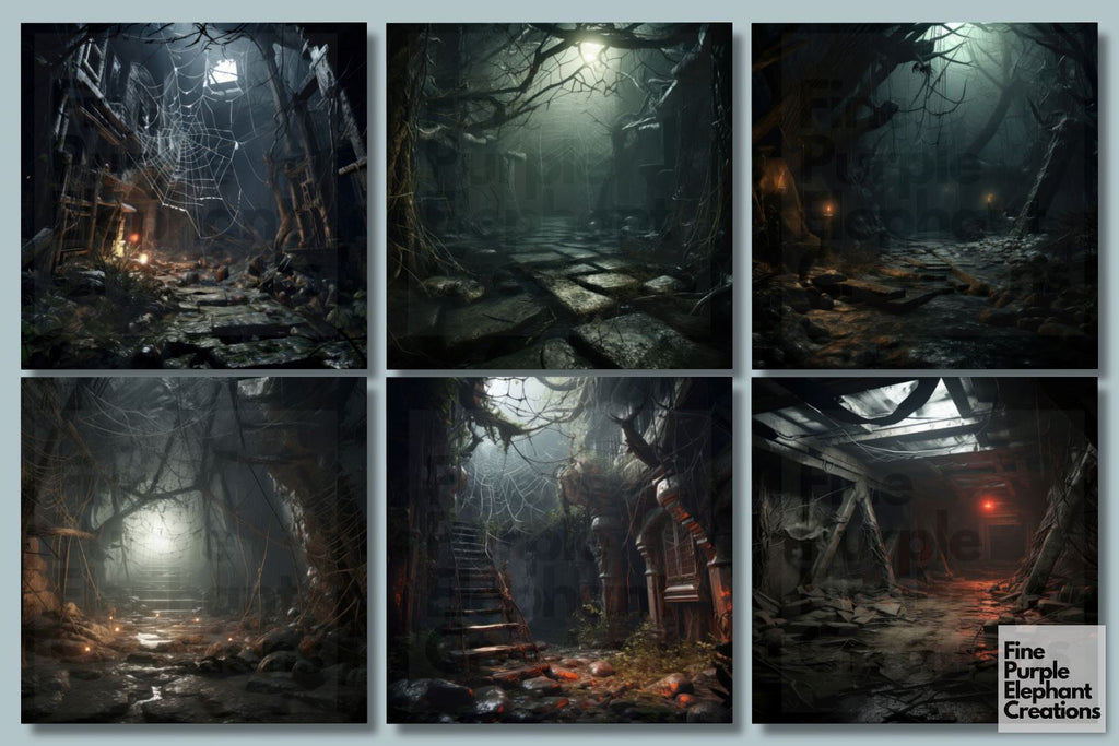 Creepy Spider Lair | Scary Halloween - So Fontsy