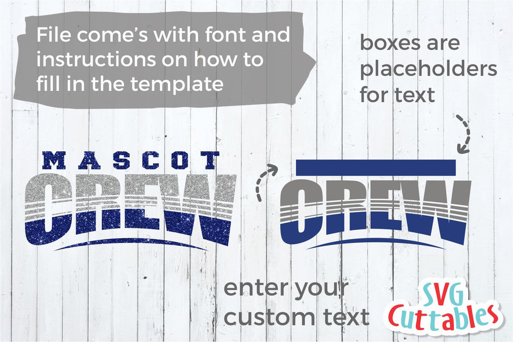 Crew SVG | Crew Template 001 - So Fontsy