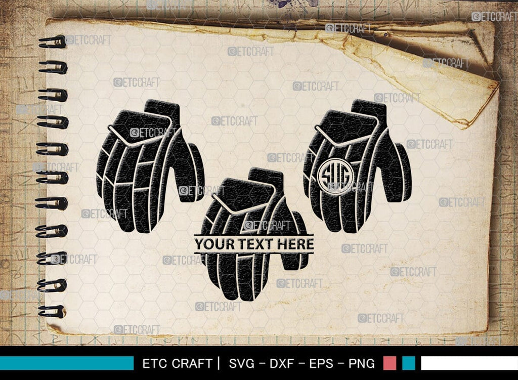 Cricket Hand Gloves Monogram, Cricket Hand Gloves Silhouette, Hand ...