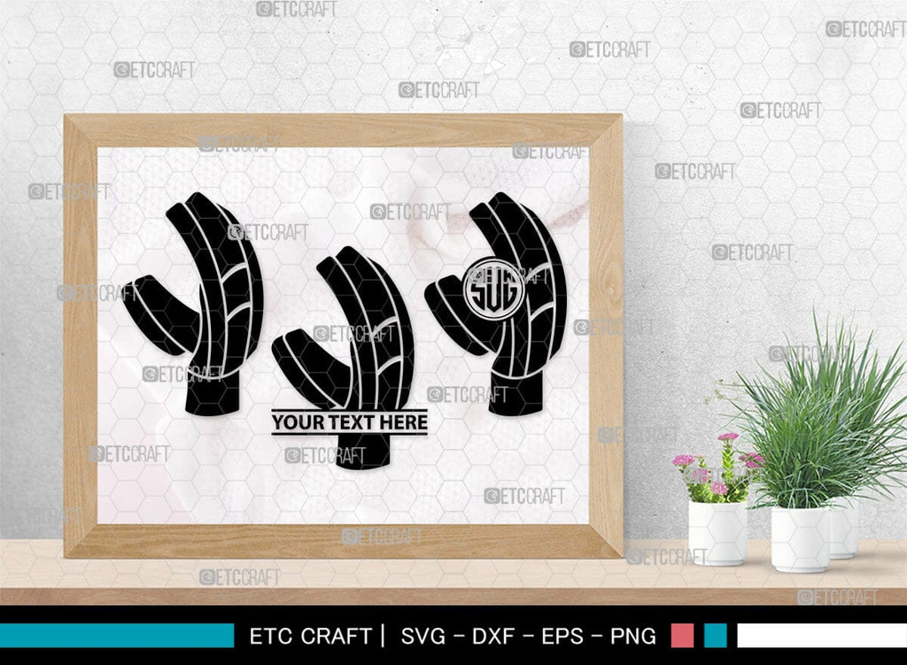 Cricket Hand Gloves Monogram, Cricket Hand Gloves Silhouette, Hand ...