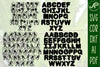 Cricket letters alphabet set. 70 layered letters. - So Fontsy