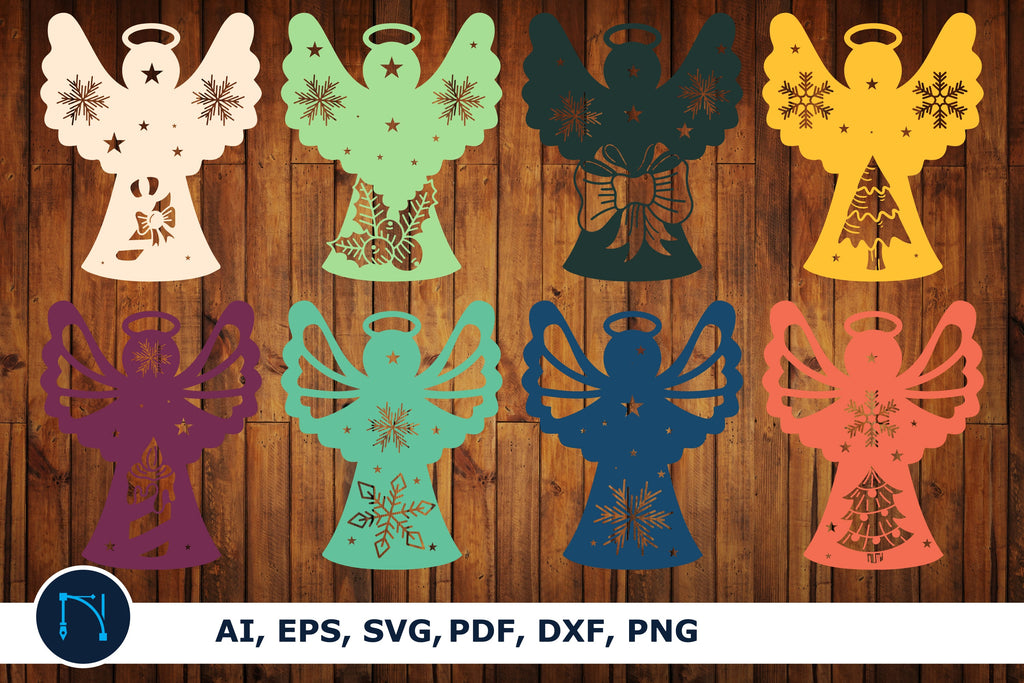 Cricut Christmas angel SVG Bundle - So Fontsy