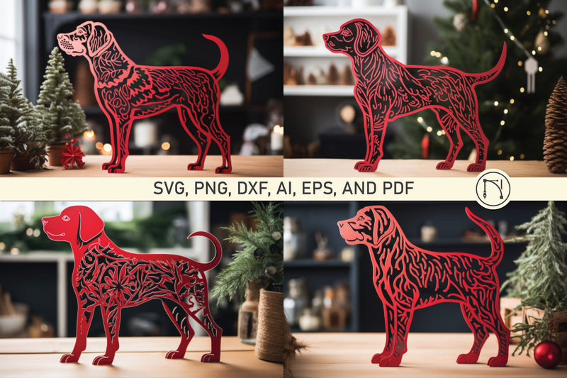 Cricut Christmas Dog Decor SVG Bundle - So Fontsy