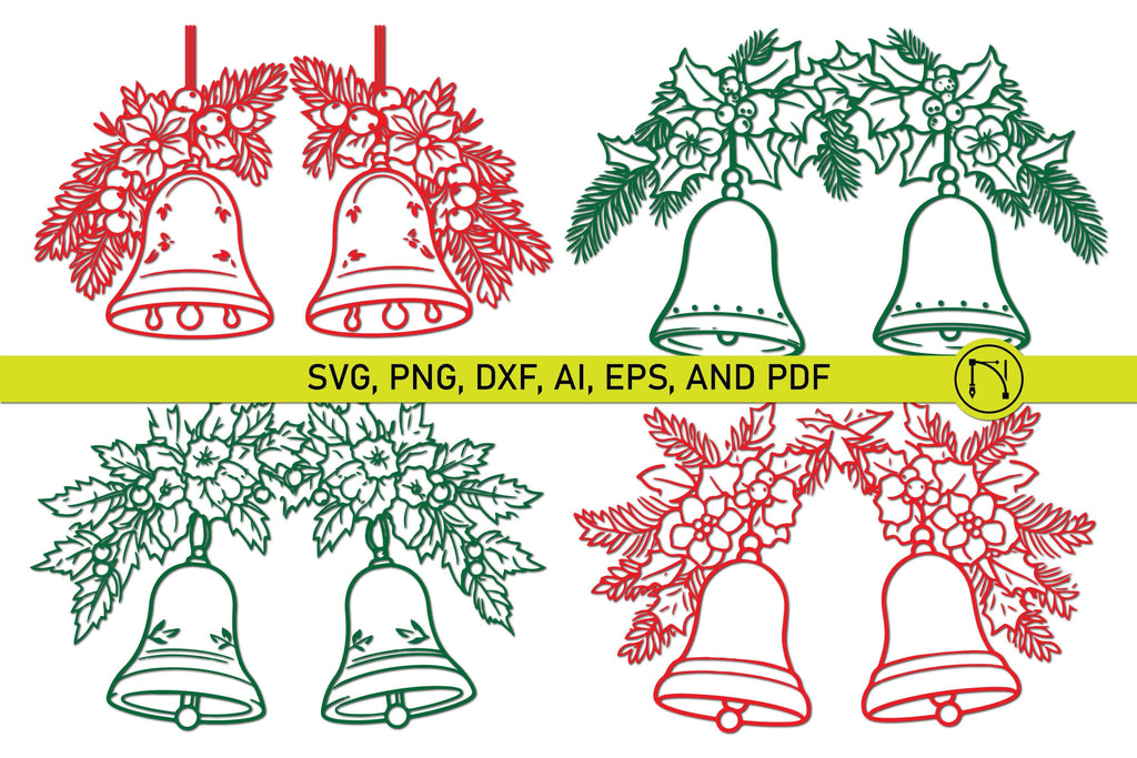 Cricut Christmas Jingle Bells SVG Bundle - So Fontsy