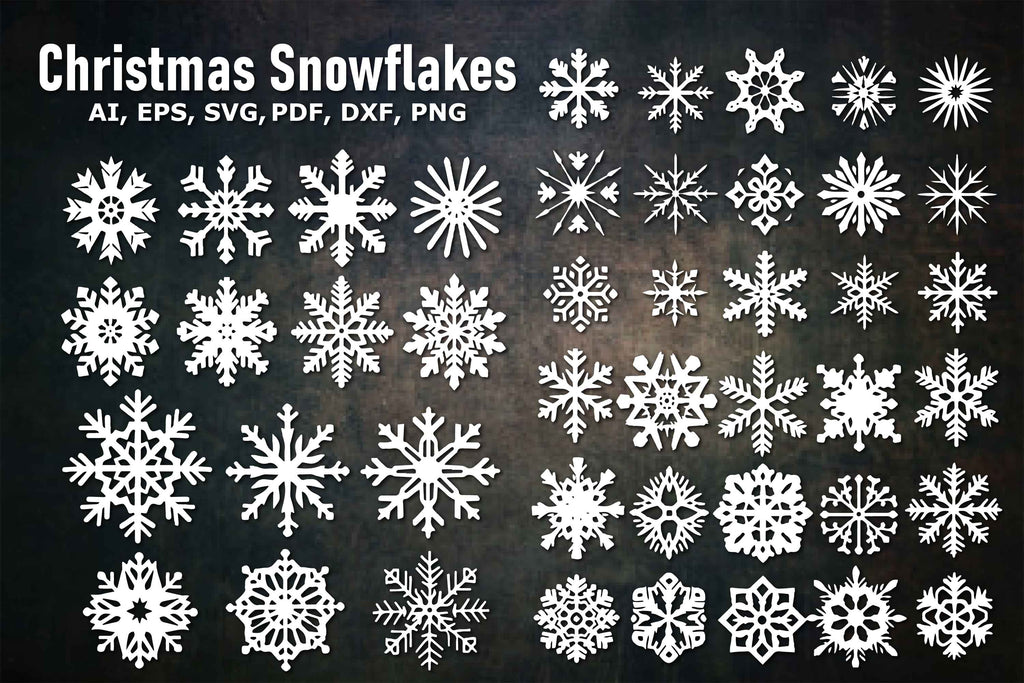 Cricut Christmas Snowflake SVG bundle - So Fontsy