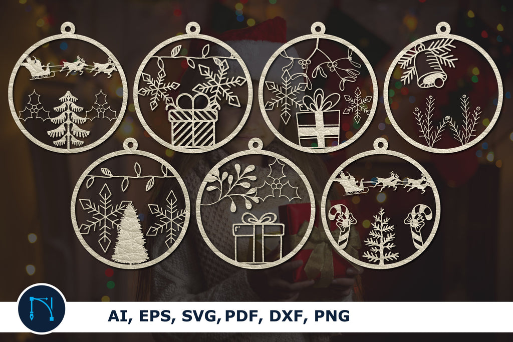 Cricut Christmas toys Balls SVG bundle - So Fontsy
