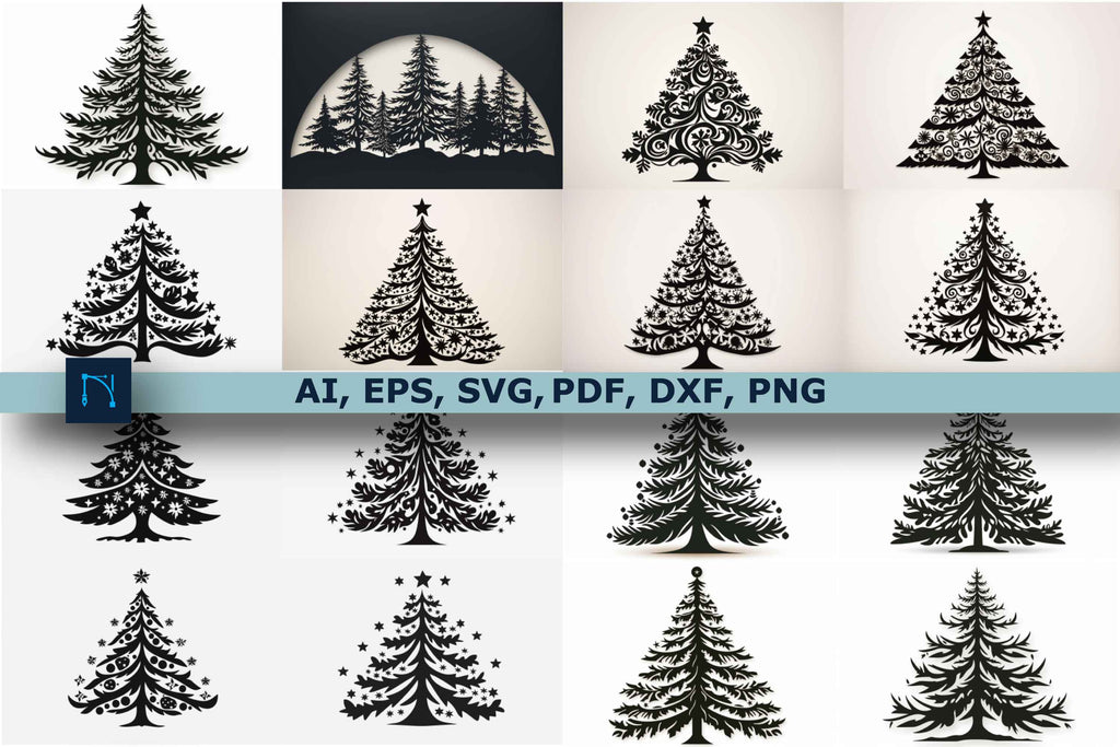 Cricut Christmas Tree SVG Bundle - So Fontsy